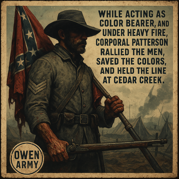 Robert J. Patterson at Cedar Creek and the Medal of Honor – The Infidel Co